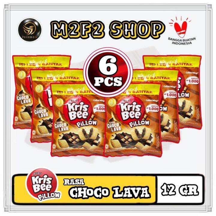 Snack Kris Bee Pillow Choco Lava Sachet - 12 gr (Kemasan 6 Sachet) | Lazada Indonesia