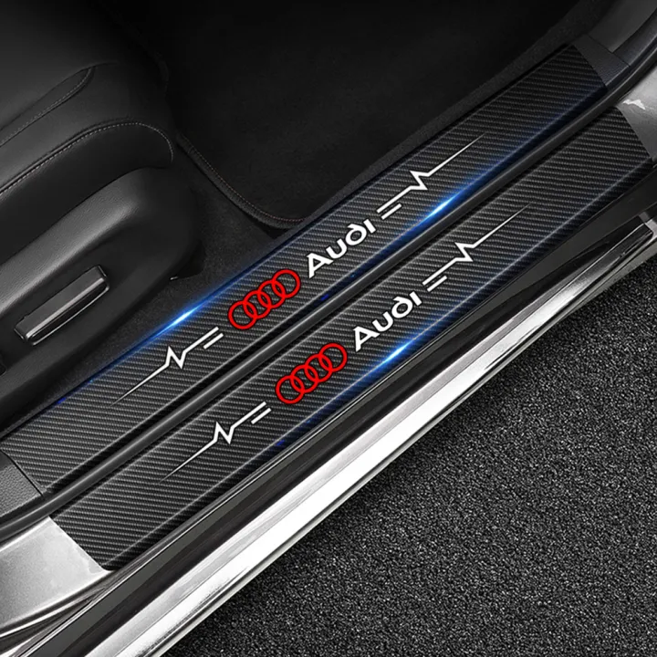 Door plates 6D Carbon Fiber still car styling molding accessories on ...