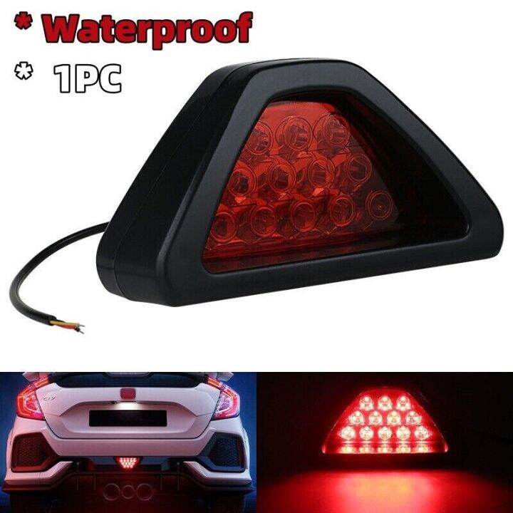 12V Flashing Blink Brake Tail Light LED Safety Warning Triangle 3rd ...