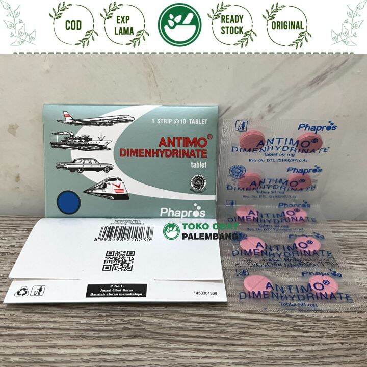ANTIMO DIMENHYDRINATE 10 TABLET | Lazada Indonesia