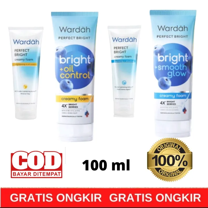 Sabun Cuci Muka Wardah Perfect Bright Creamy Foam All Varian 100 ml ...