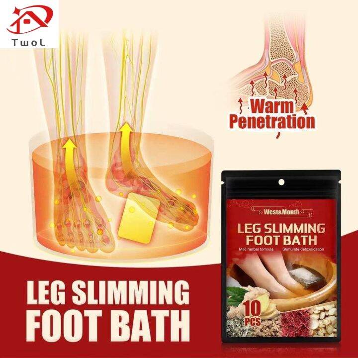 TwoL 10pcs/pack Ginger Foot Soaking Wormwood Foot Bath Powder Bag ...