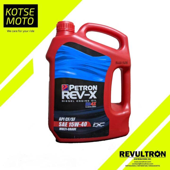 PETRON REV-X HD 4X 15W40 API CF 4 LITER☀ | Lazada PH