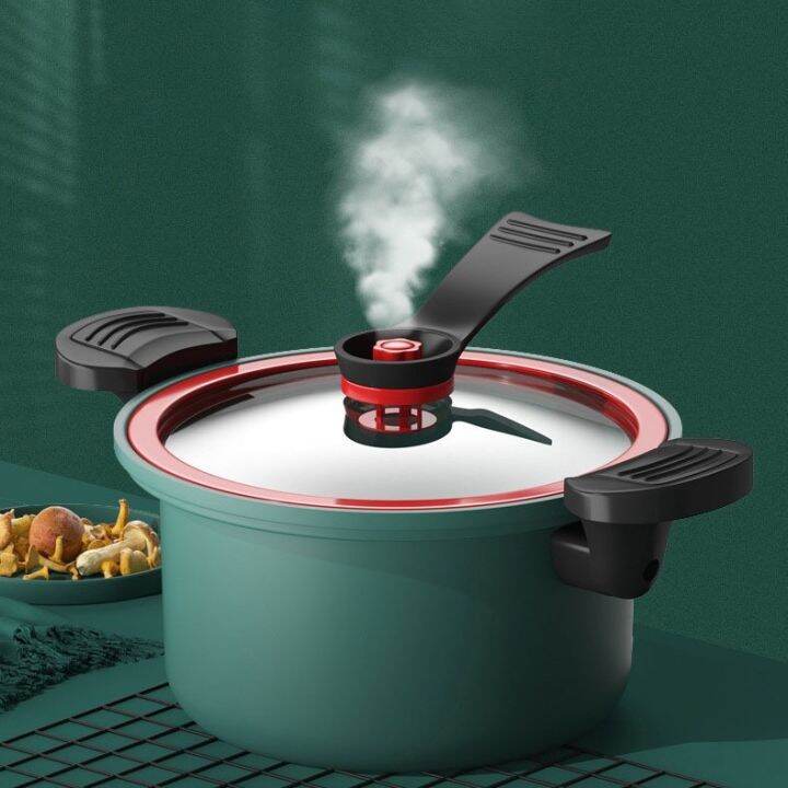 WM Upgrade Micro Pressure Cooker 3.5L New Stew Pot Non-stick Pan Multi ...