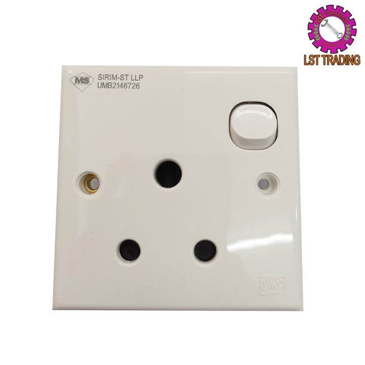 [READY STOCKS] UMS 15A SWITCH SOCKET / SOCKET LUBANG BULAT / SOCKET AIR ...