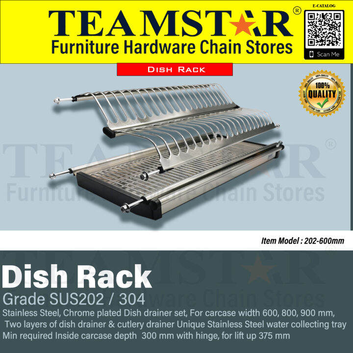 Teamstar RENO Dish Rack 202 / 304 S/Steel | Lazada