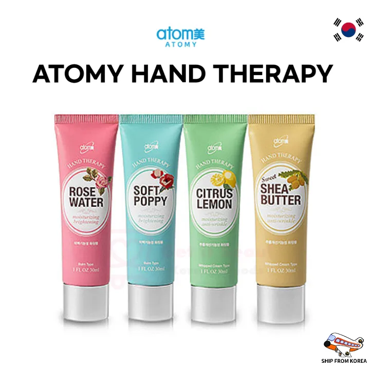 Atomy Hand Therapy 30ml Set 4EA Include Rose Water / Soft Poppy ...