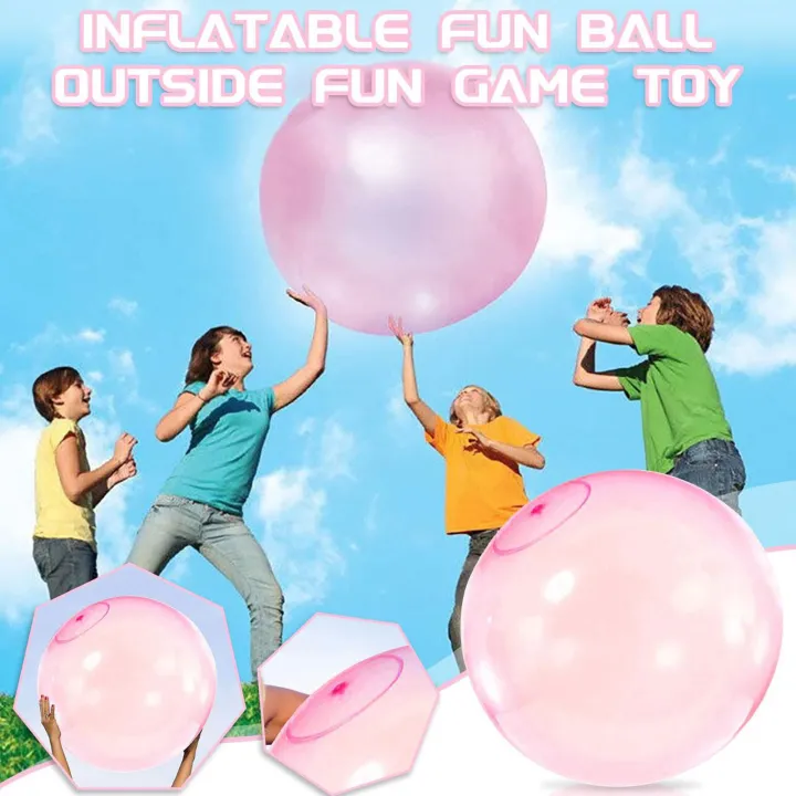 Children Outdoor Wubble Bubble Ball Soft Air Water Filled Bubble Ball ...