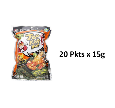 Tao Kae Noi Fried Seaweed 20 Packets x 15gm -Tom Yum Goong | Lazada