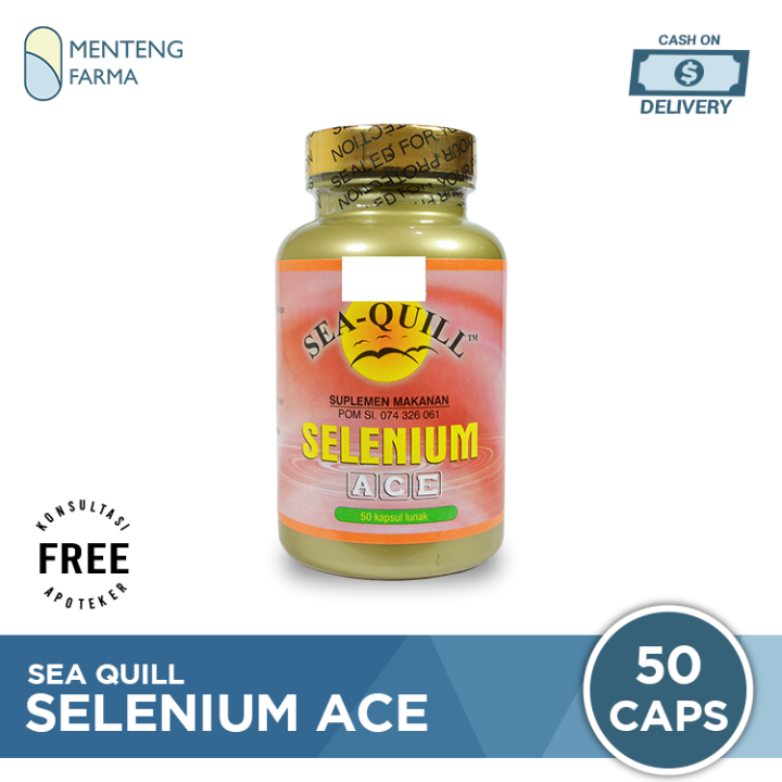 Sea Quill Selenium Plus ACE Isi 50 Kapsul Lunak - Suplemen Antioksidan ...