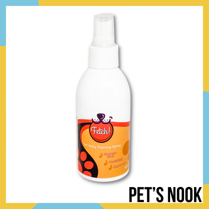 Fetch! Pet Potty Training Spray - Pet Safe, Non-toxic, & Fragrance Free ...