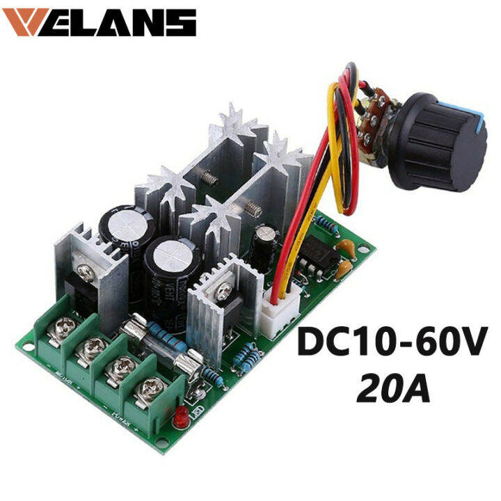 【Ready Stock】20A 12V 24V 36V 48V 10-60V Motor Speed Control PWM DC ...