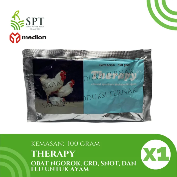 MEDION THERAPY 100 g OBAT AYAM NGOROK CRD SNOT FLU PILEK | Lazada Indonesia