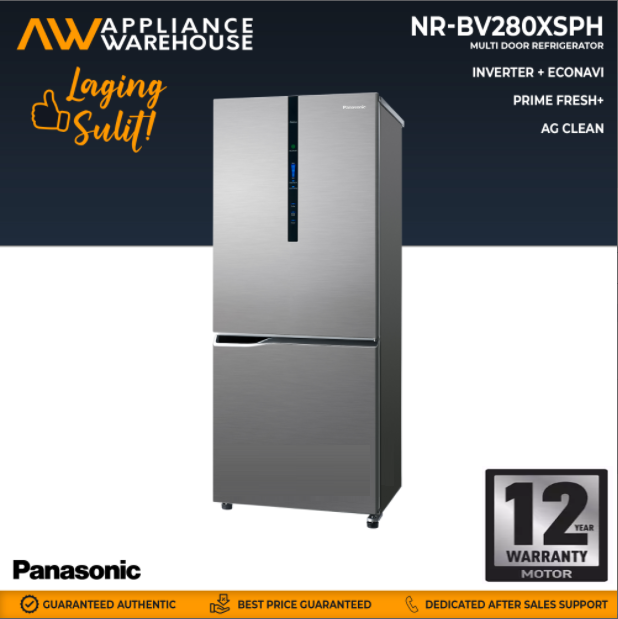 Panasonic NR-BV280XSPH 9.0 cu. ft. Bottom Freezer No Frost Inverter ...