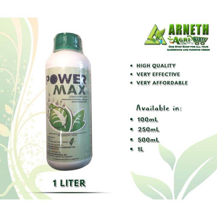 POWERMAX LIQUID FOLIAR SPRAY FOR PLANTS | Calcium + Silicon + Zinc + Boron + Magnesium (1L ...