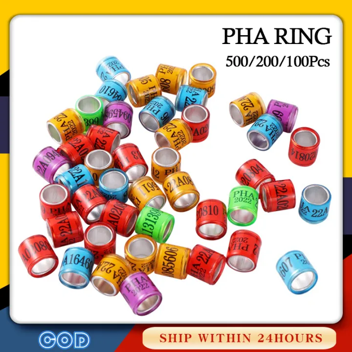 500/200/100Pcs PHA ring 2022 Pigeon ring Aluminium Bird Dove Racing ...