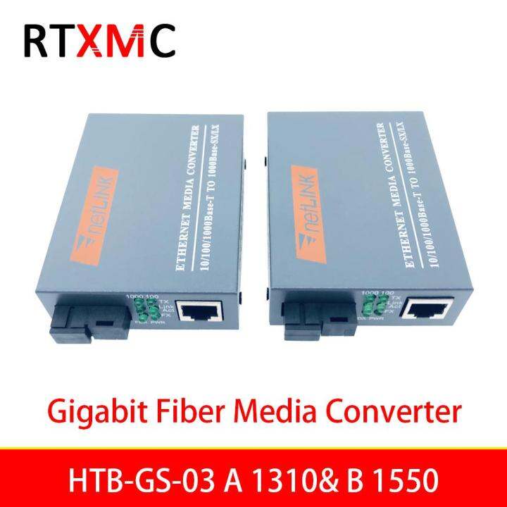 HTB-GS 1 Pares Gigabit De Fibra Óptica Conversor De Mídia 10/100/1000 ...