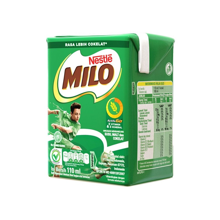 Milo Active Go Uht Mini Pack 110 Ml Lazada Indonesia
