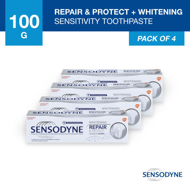 Sensodyne Repair & Protect Whitening Toothpaste for Sensitive Teeth ...