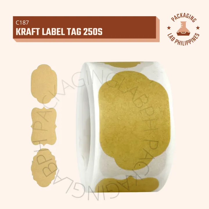 Kraft Label Tag Label Stickers (WRITEABLE) | Lazada PH