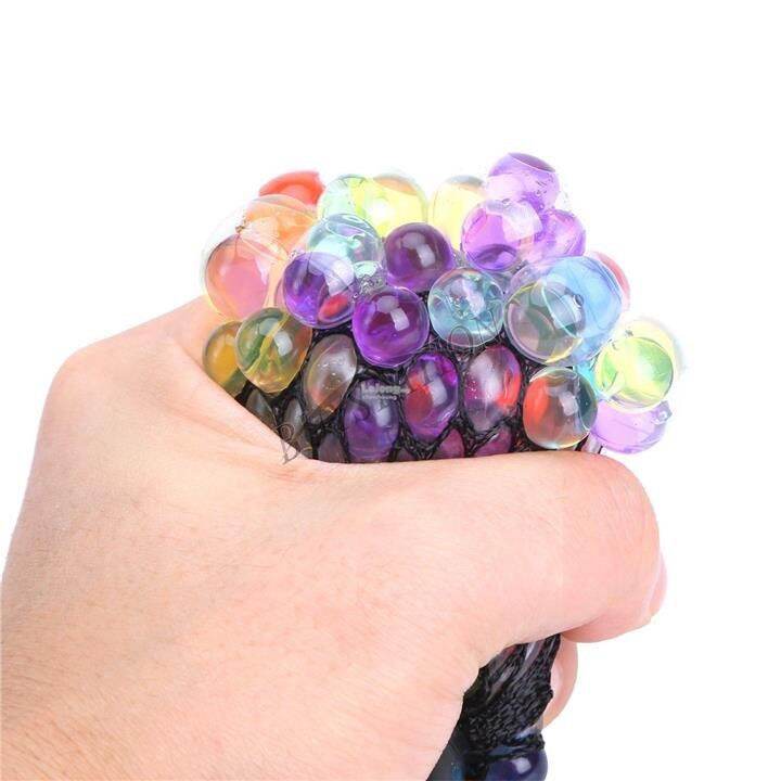 Mesh Squish Ball Stress Relief Squeezable Rubber BaLL Slime | Lazada