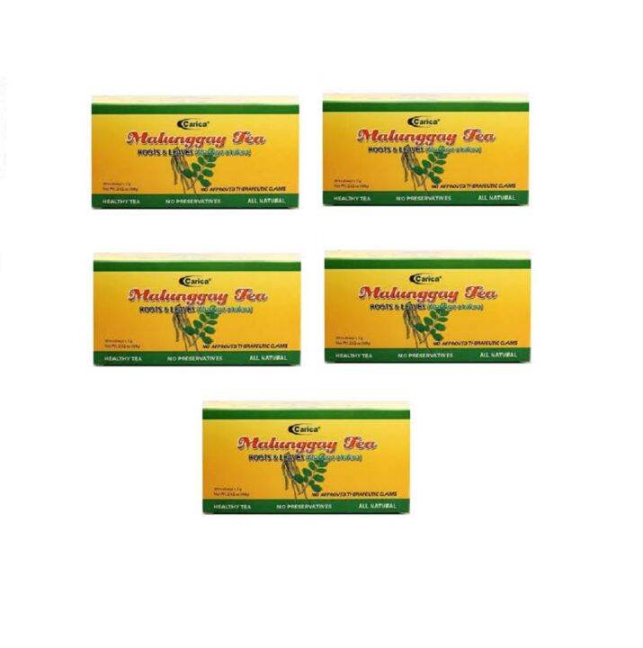 Carica Malunggay Roots and Leaves Tea (Moringa Oleifera) - Box of 30 ...