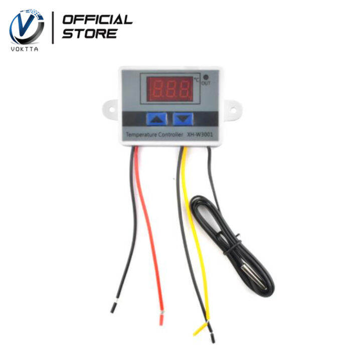 VOKTTA XH-W3001 DC 12V/24V AC110-220V LED Modul Pengontrol Suhu Digital ...