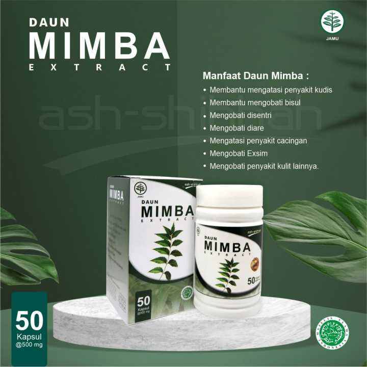 Kapsul Ekstrak Daun Mimba Ash Shihhah 50 Kapsul Obat Herbal Penyakit ...