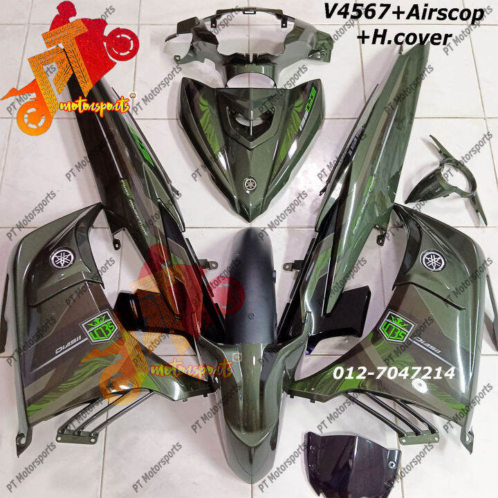 Yamaha Lc 135 Cover Set Lumut Hijau DNL GM1 Sticker Siap Tampal Ysuku ...