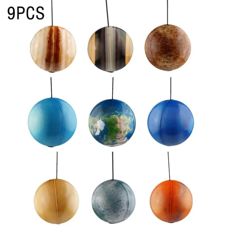 6.3cm Eight Planets Elastic Ball Moon Earth Solar System Planet I1J8 ...