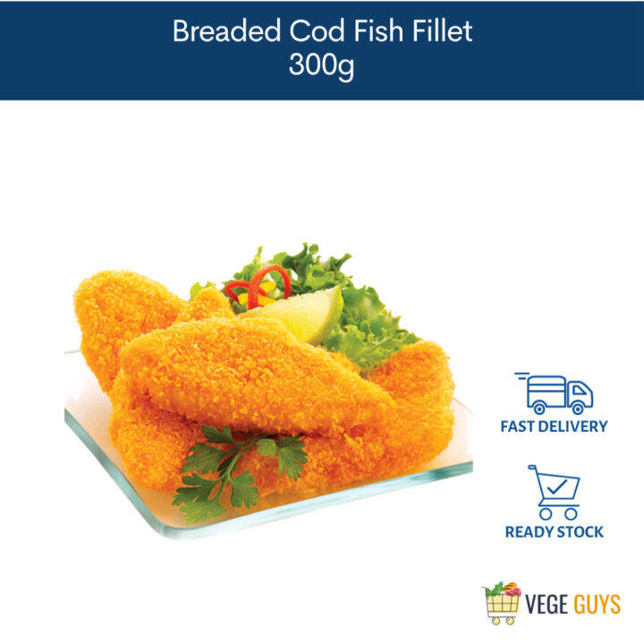 Breaded Cod Fish Fillet 面包糠鳕鱼片 (300g) | Lazada