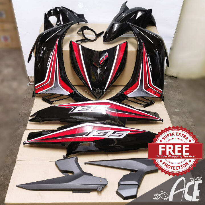 Coverset LC135 V2 V3 V4 V5 V6 V7 Jupiter MX 135 Black Yamaha LCV2 LCV3 LCV4 LCV5 LCV6 Jupiter ...