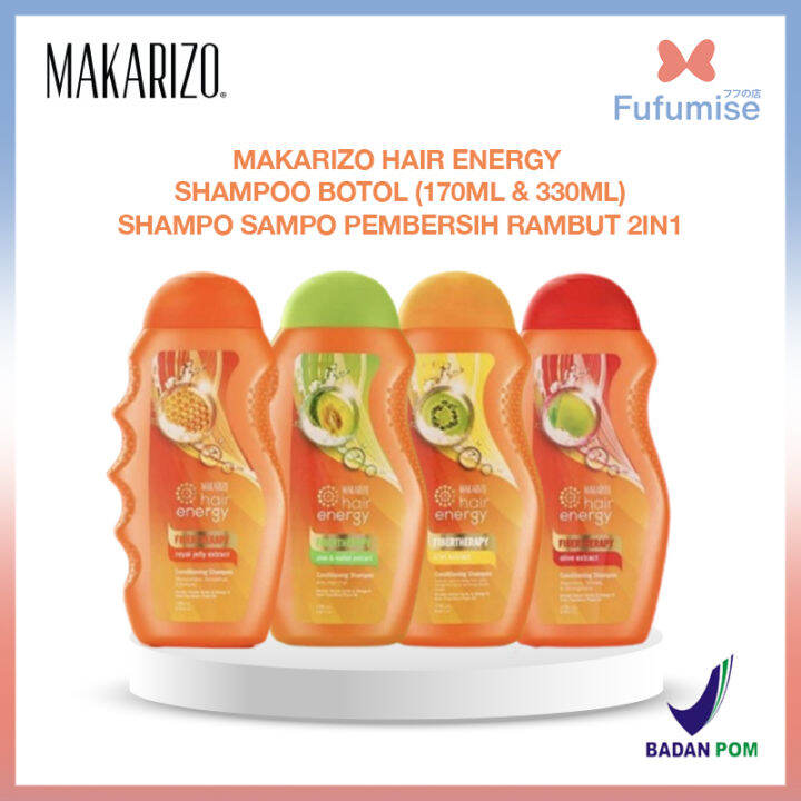 MAKARIZO Hair Energy Shampoo Botol (170ml & 330ml) Shampo Sampo ...