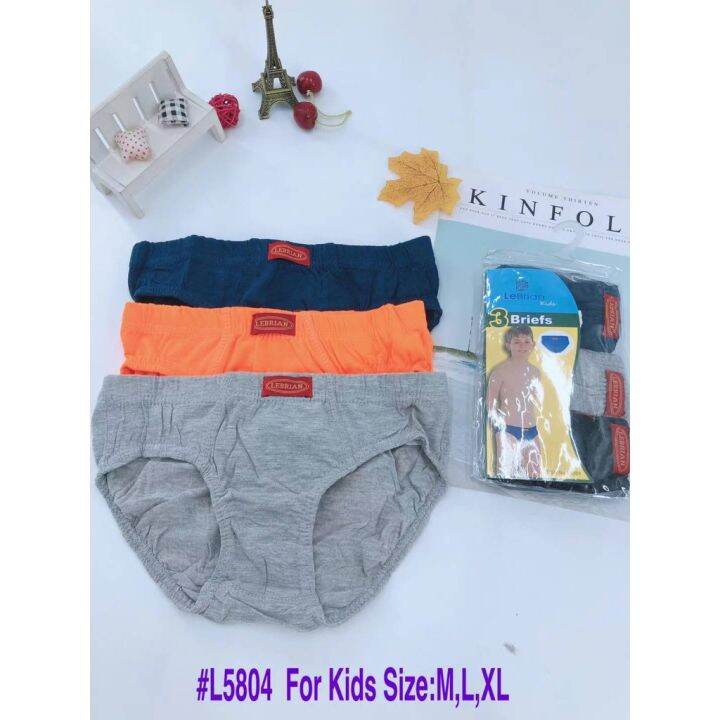 c[ALE BRIAN BRIEF FOR KIDS 3IN1 SIZE :M,L,XL .#L5804 | Lazada PH