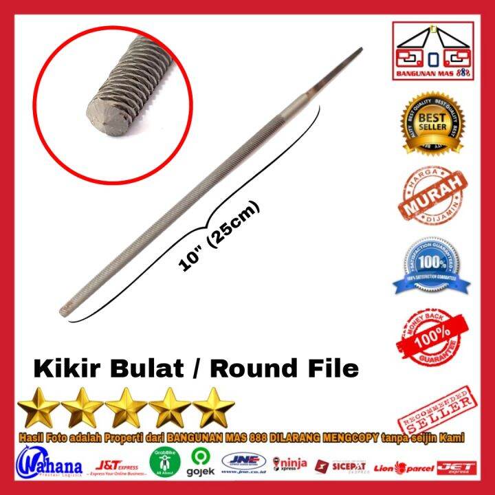KIKIR BULAT 10" (25cm) - ROUND FILE - KIKIR BESI - KIKIR BAJA - KIKIR ...
