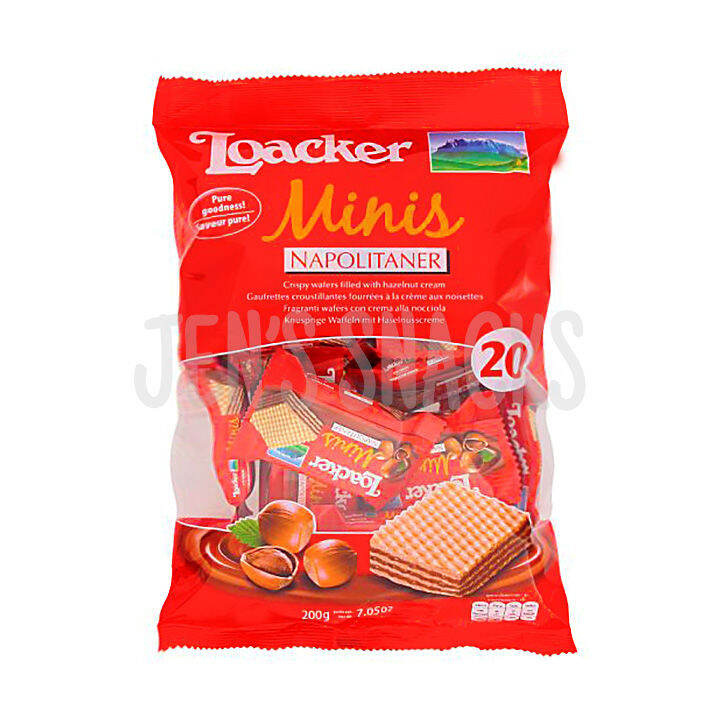 Loacker Minis Napolitaner Crispy Wafers 20 pieces 200 grams | Lazada PH