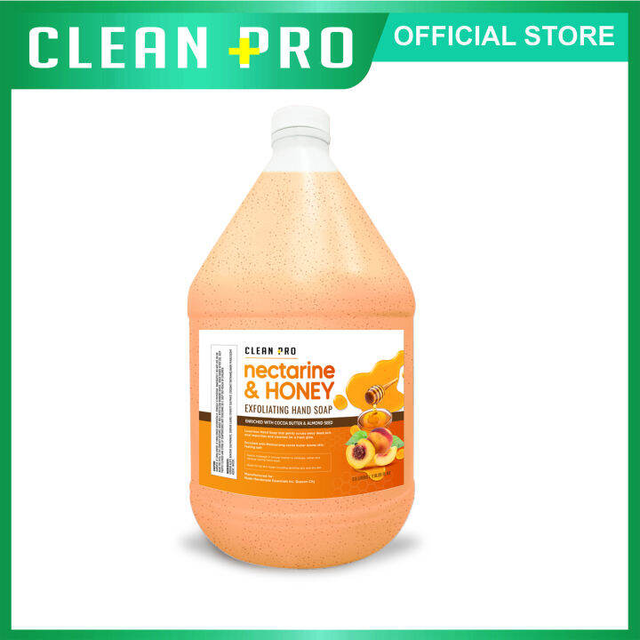 Clean Pro Exfoliating Hand Soap (Nectarine & Honey Scent) 1 Gallon ...