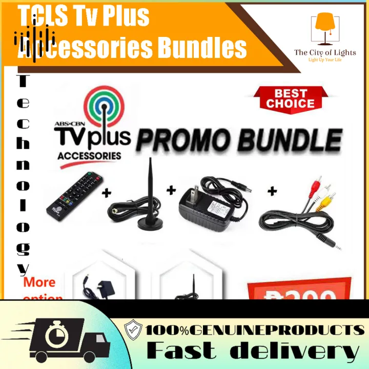 TCLS ABS-CBN TV Plus Black Box Accessories Bundles (No Tv Box Included ...