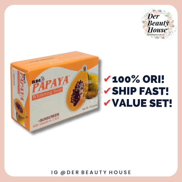 RDL PAPAYA BRIGHTENING WHITENING SOAP | Lazada