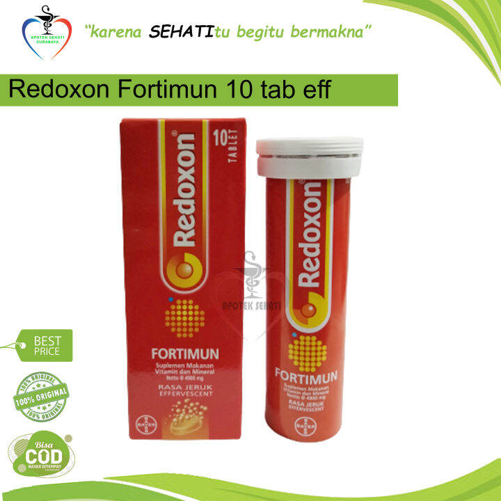 REDOXON FORTIMUN TAB EFFERVESCENT VIT C DAYA TAHAN TUBUH | Lazada Indonesia