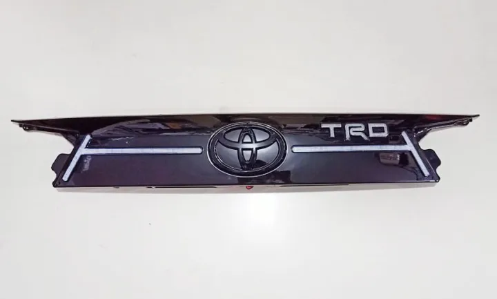 Toyota Innova 2016 to 2020 TRD Black Rear Trunk Lid With LED Light ...