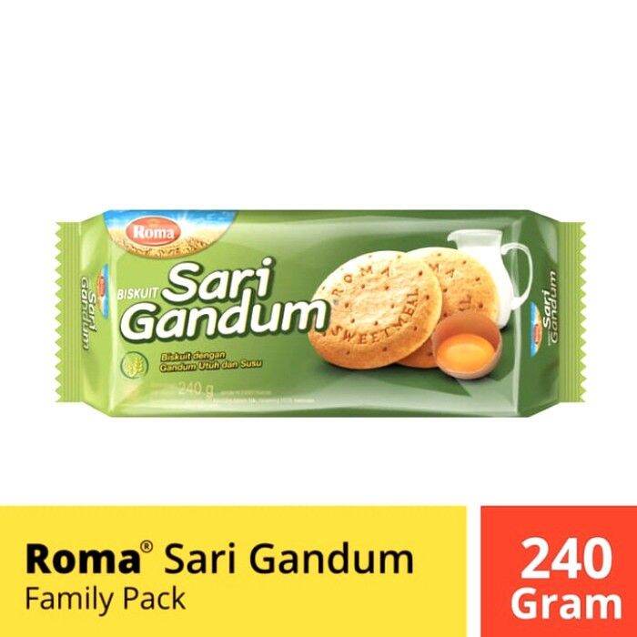Roma Sari Gandum Pack Variant Susu | Lazada Indonesia
