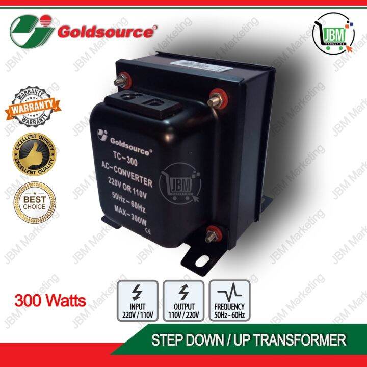 Goldsource Transformer Auto Switch Step-Up Step Down 110V/220V 300 ...
