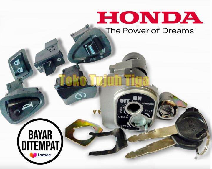 KUNCI KONTAK KOMPLIT HONDA REVO ABSOLUTE, BLADE + Saklar set absolute ...