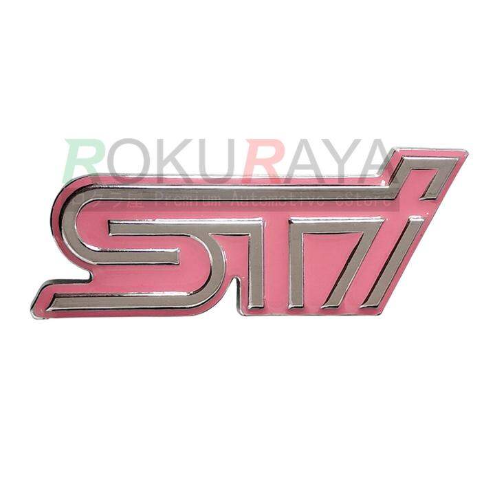 Subaru Impreza WRX STI Sport 3D Chrome Plated Decorative Rear Back Side ...