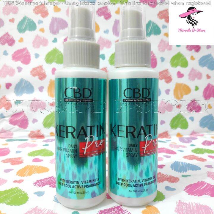 CBD PROFESSIONAL KERATIN PRO DAILY HAIR SERUM VITAMIN RAMBUT SPRAY 100 ...
