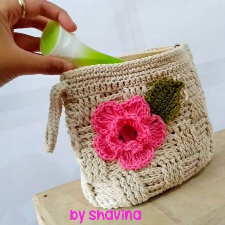 pouch rajut cantik / dompet / tempat make-up | Lazada Indonesia