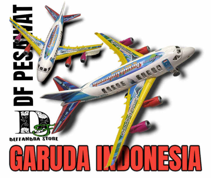 Mainan Anak Miniatur Pesawat Terbang Bump and Go Garuda Indonesia ...