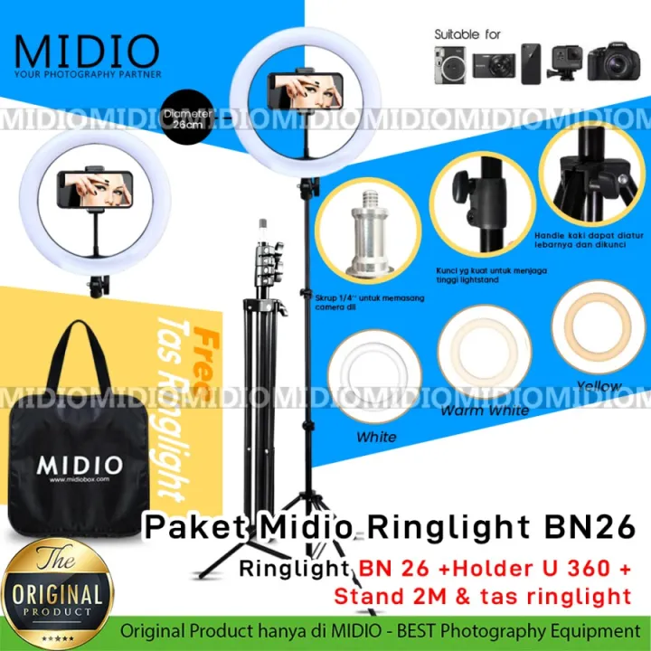 lampu bulat tiktok | ringlet tiktok murah | ring light dan tripod ...
