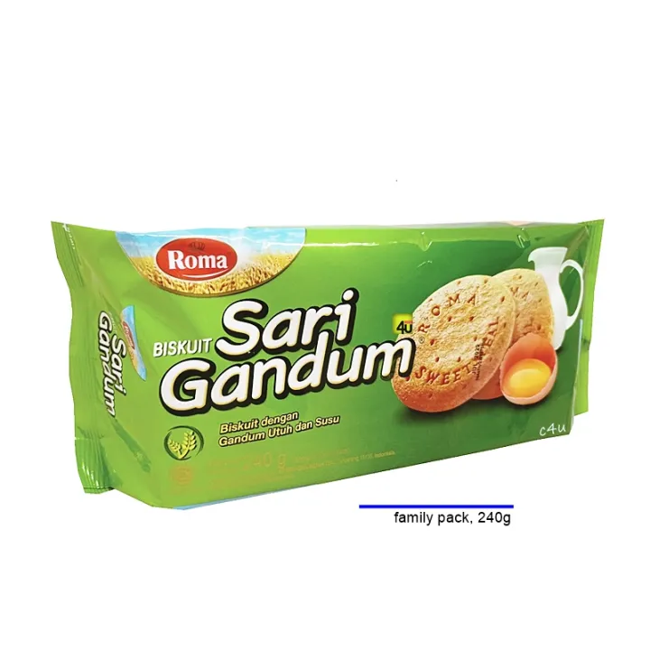 Roma - Biskuit Sari Gandum - FAMILY PACK 240g | Lazada Indonesia